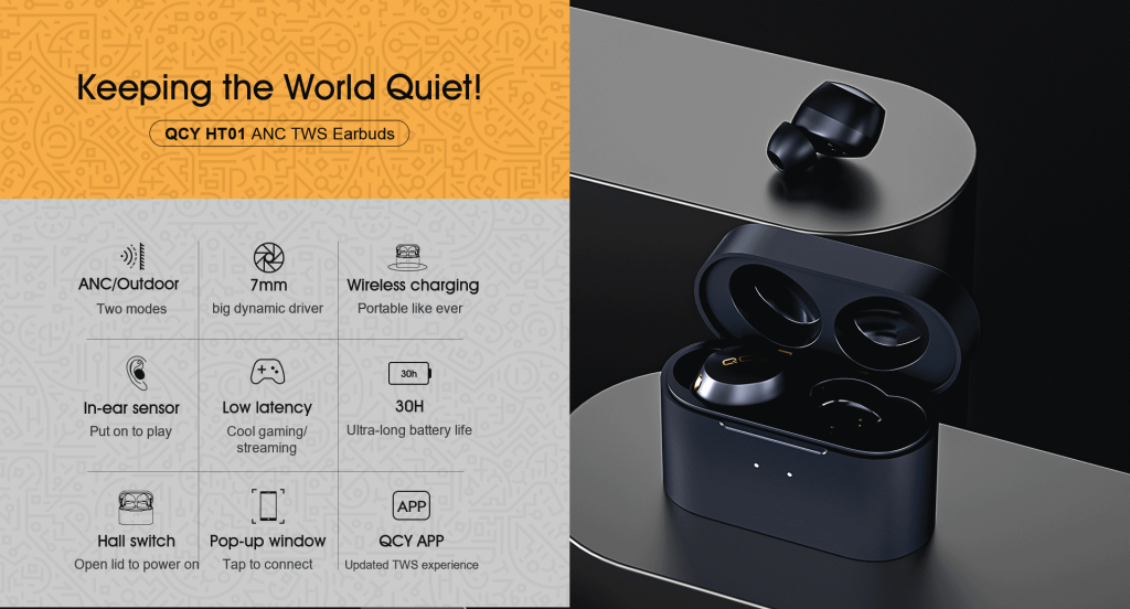 هندزفری بلوتوث کیو سی وای Xiaomi QCY HT01 Hybrid ANC True Wireless Earbuds – فروشگاه لیان کلاسیک ...