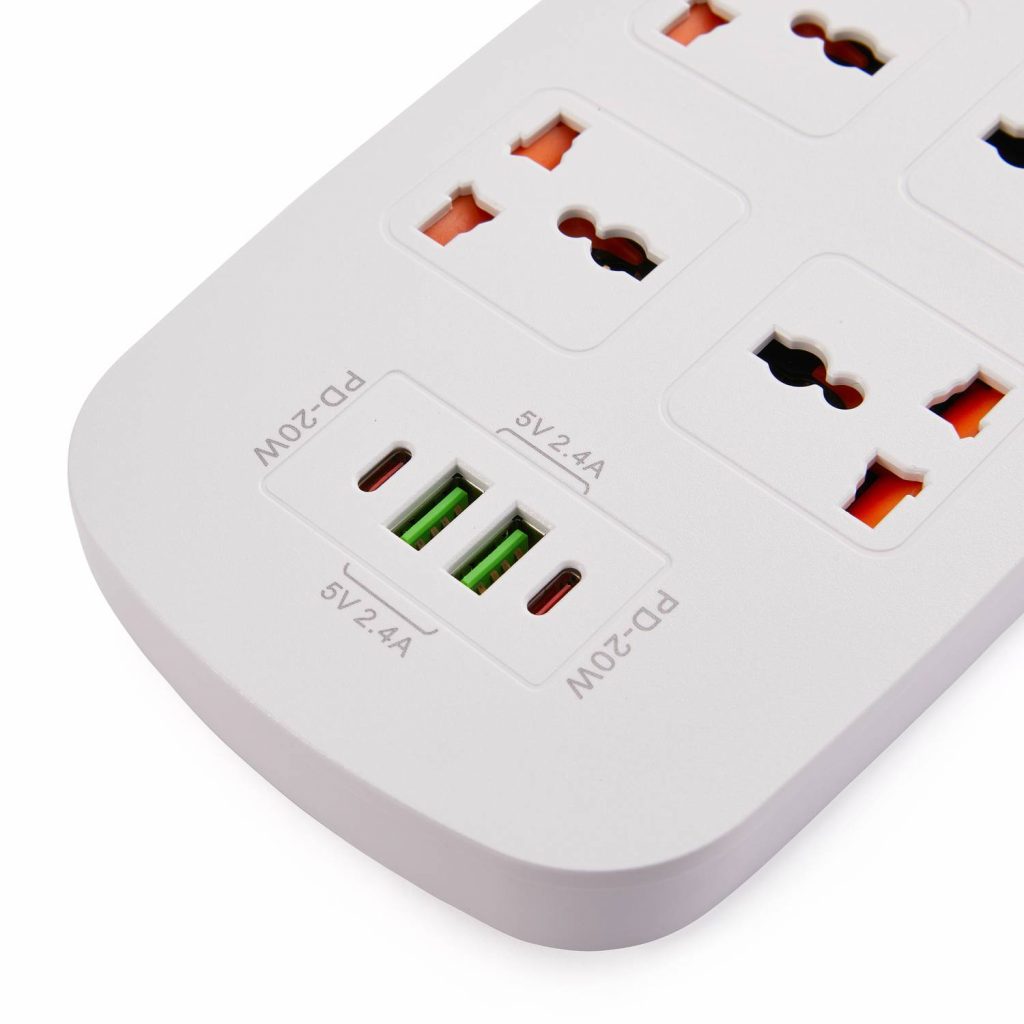 چند راهی برق گرین لیون مدل Green Lion Multiport Smart Power Socket ...